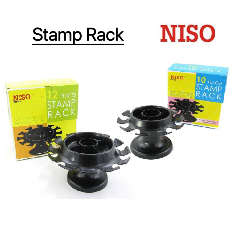 Niso Rubber Stamp Rack Holder SR8240 10 Place Holes / SR8250 12 Place ...