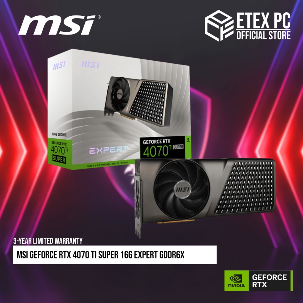 MSI GeForce RTX 4070 Ti SUPER 16G EXPERT GDDR6X # 4070 Ti SUPER 16G ...