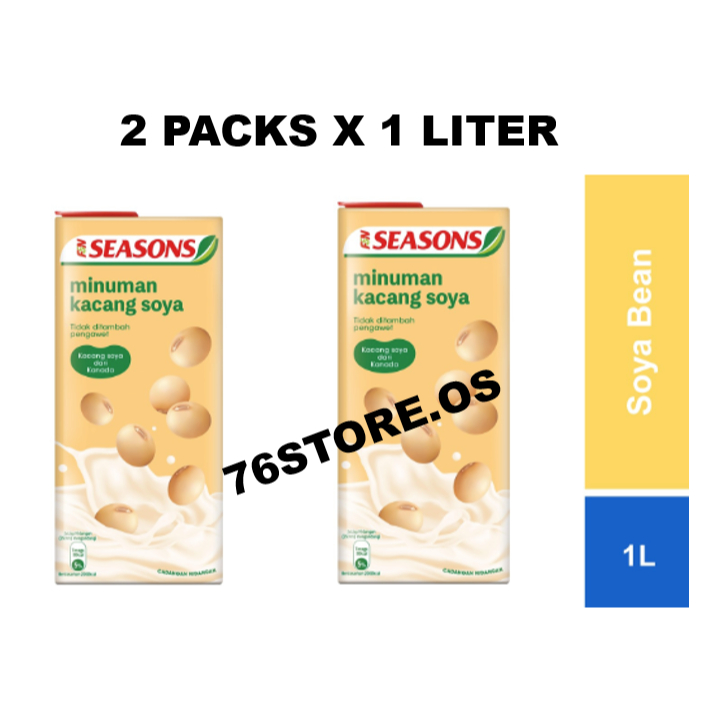[FS NO SABAH/ SARAWAK] 2 PACKS F&N SEASONS Soya Bean Minuman Kacang ...