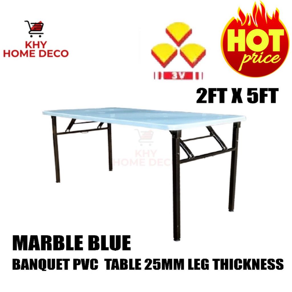 KHY(3V)2x4ft/5ft Foldable plastic Top Banquet Table/ Folding Banquet ...