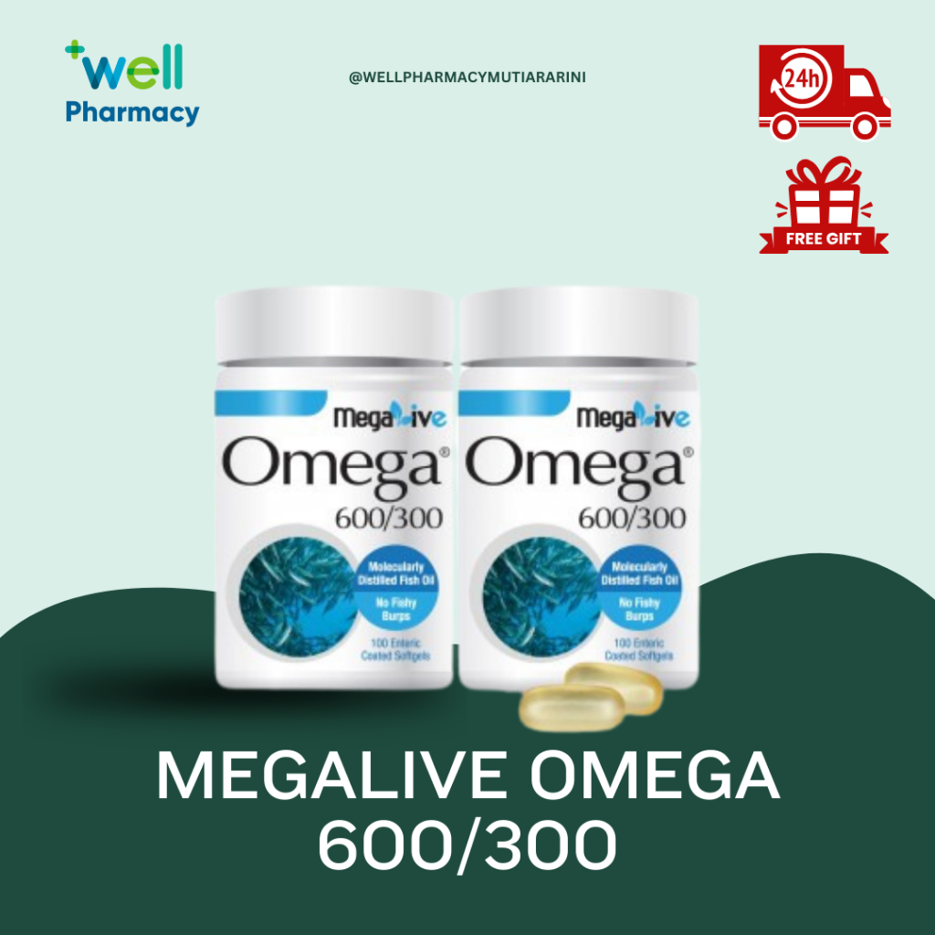 MegaLive Omega 600/300® Enteric Coated Softgel (100'S/100'SX30'S ...
