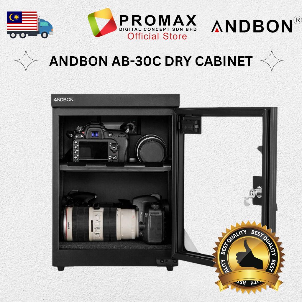 ANDBON AB-30C DRY CABINET 30L 30 Litters Eirmai Ailite 2-tier shelf DRY ...