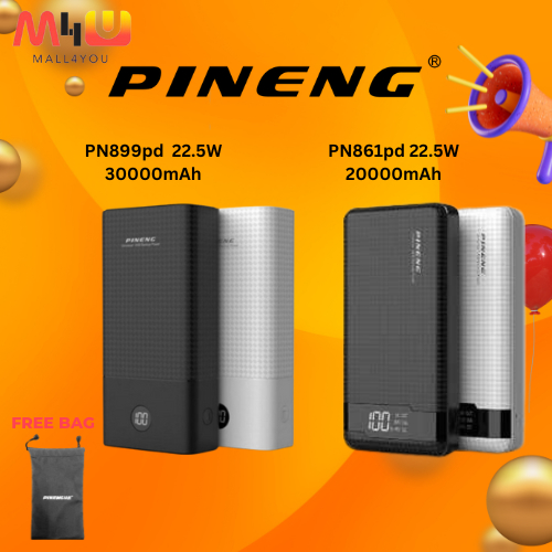 Pineng PN899PD/PN878PD 65W 30000Mah / PN861PD 20000Mah 22.5W Quick ...