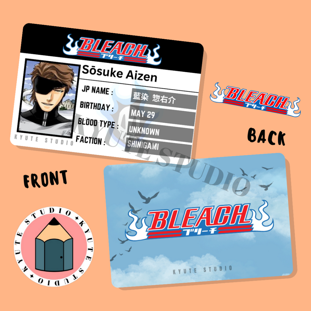 BLEACH ID CARDS COLLECTION | Shopee Malaysia