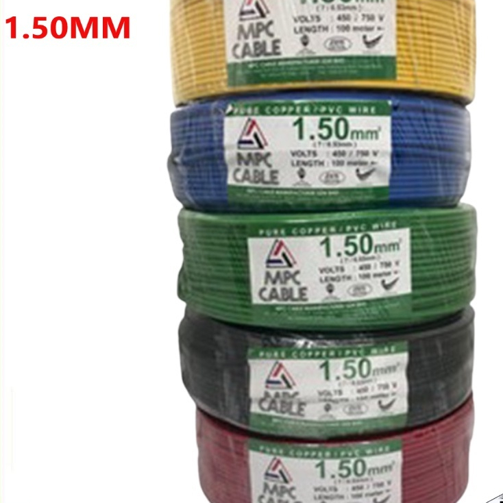 (SELL BY METER )1.5MM/ 2.5mm MPC Cable SIRIM PVC Wire 100% Pure Copper ...