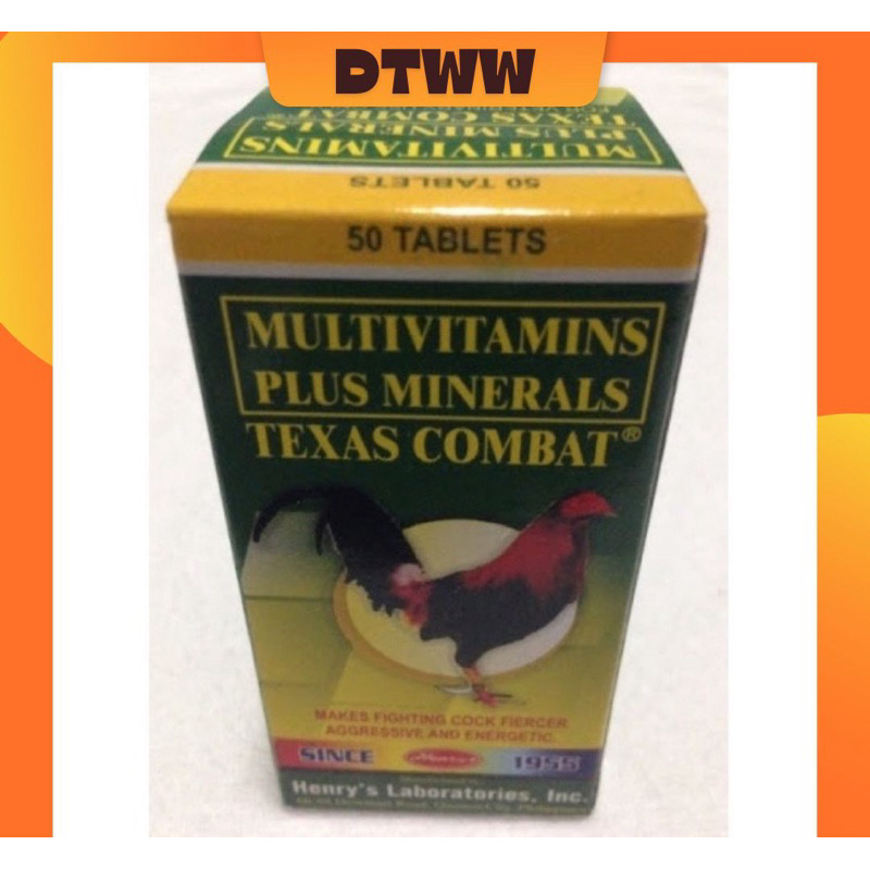 TEXAS COMBAT Multivitamins Plus Minerals (50 Tablets) | Shopee Malaysia
