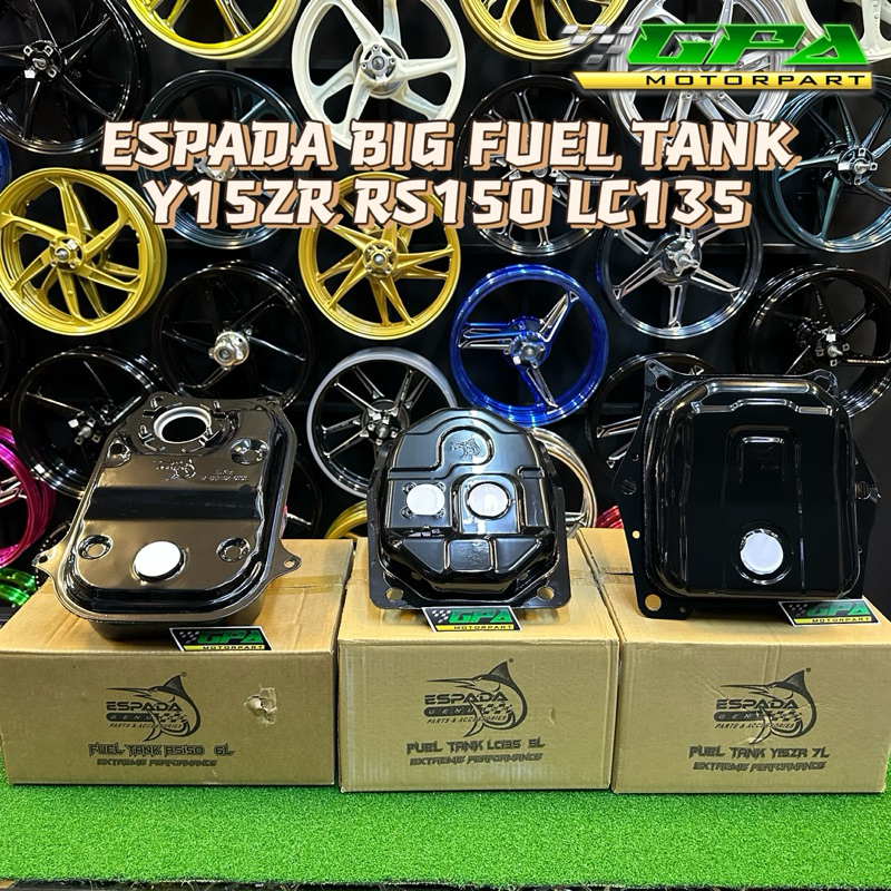 ESPADA RACING BIG FUEL TANK BESAR Y15ZR LC135 NVX155V2 RS RSX Y16ZR ...