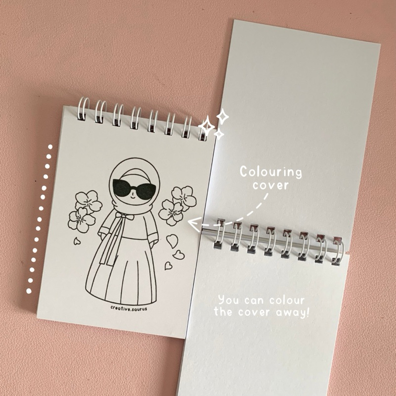Cute Mini Notebook | Hanbok Notebook | Mini Colouring Notebook ...