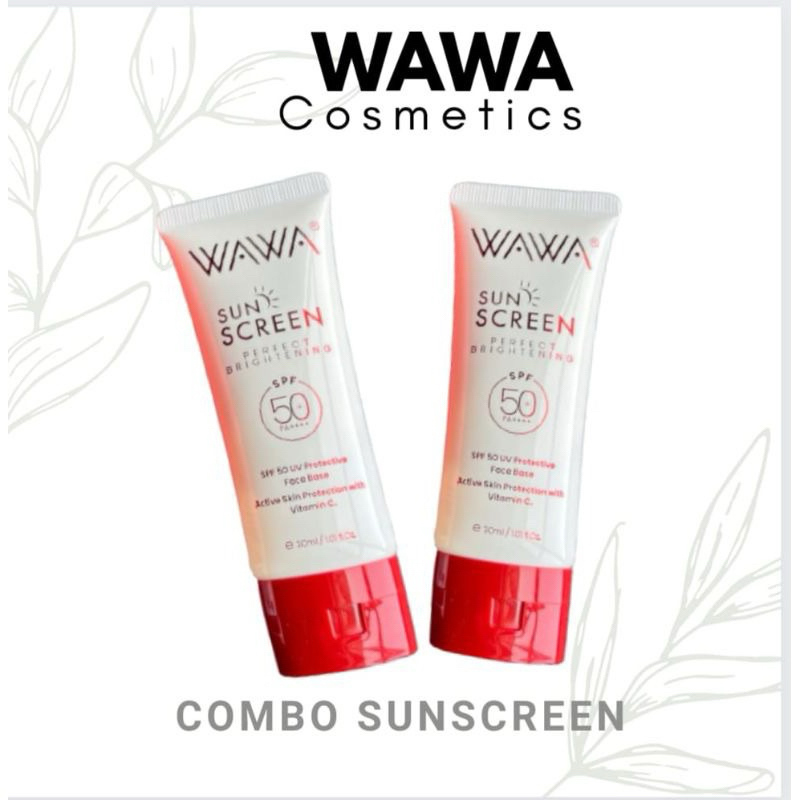 WAWA SUNSCREEN COMBO (2 PCS) NEW PACKAGING | Shopee Malaysia