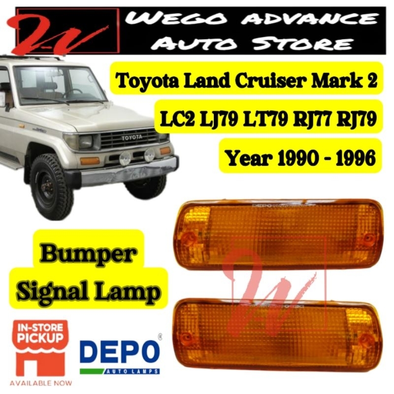 Toyota Land Cruiser Mark 2 LC2 LJ79 LT79 RJ77 RJ79 Front Bumper Signal ...