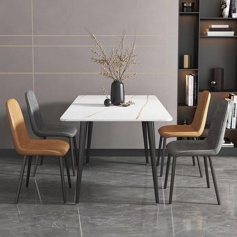 Dining Table 1+4 Set Ceramic Dining Set Table 4 Seaters Sintered Stone ...