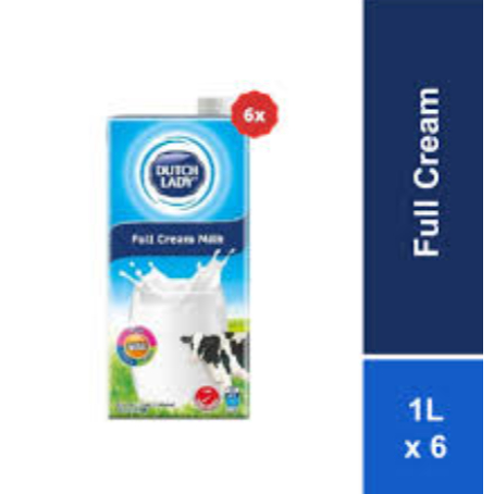 Dutch Lady Uht Milk - Full Cream (1L x 6) | Shopee Malaysia