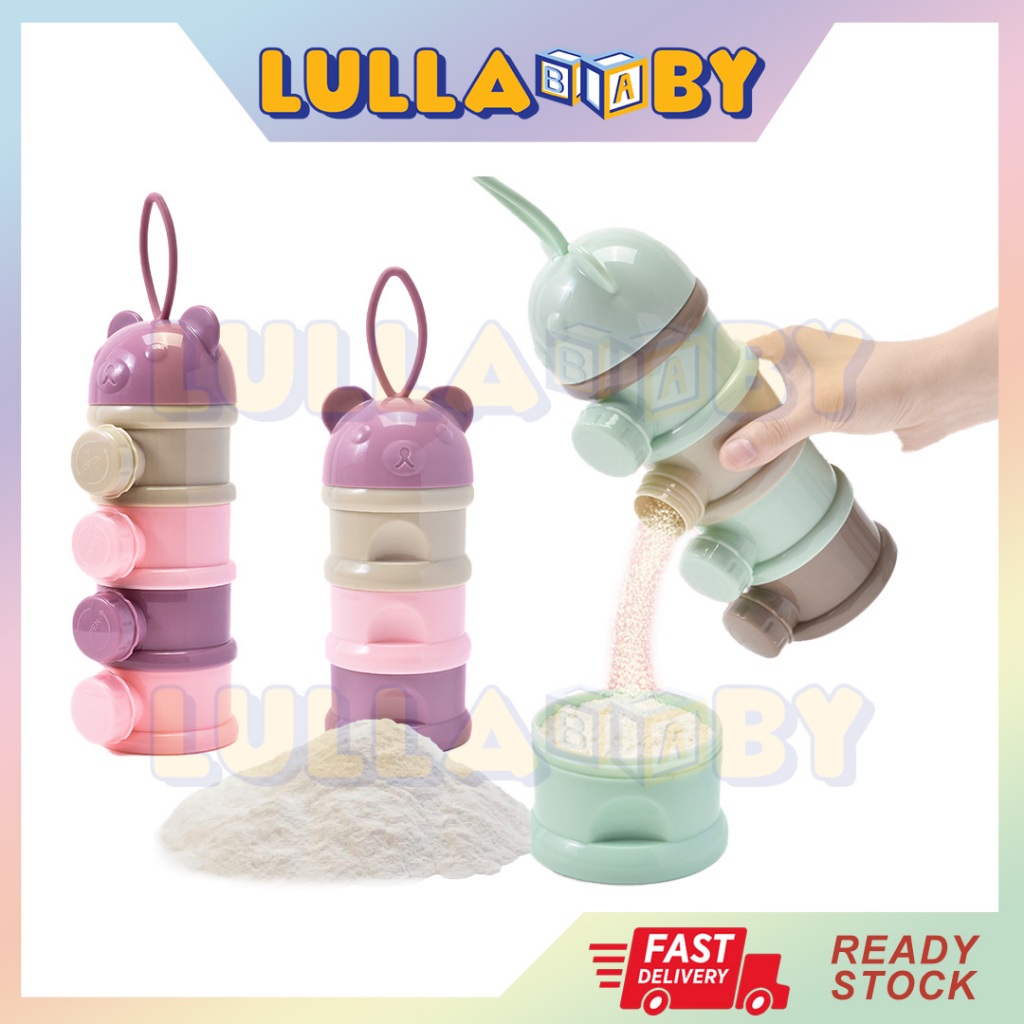 🔥READY STOCK🔥4 Layer Baby Milk Powder Box Stackable Baby Portable Milk ...