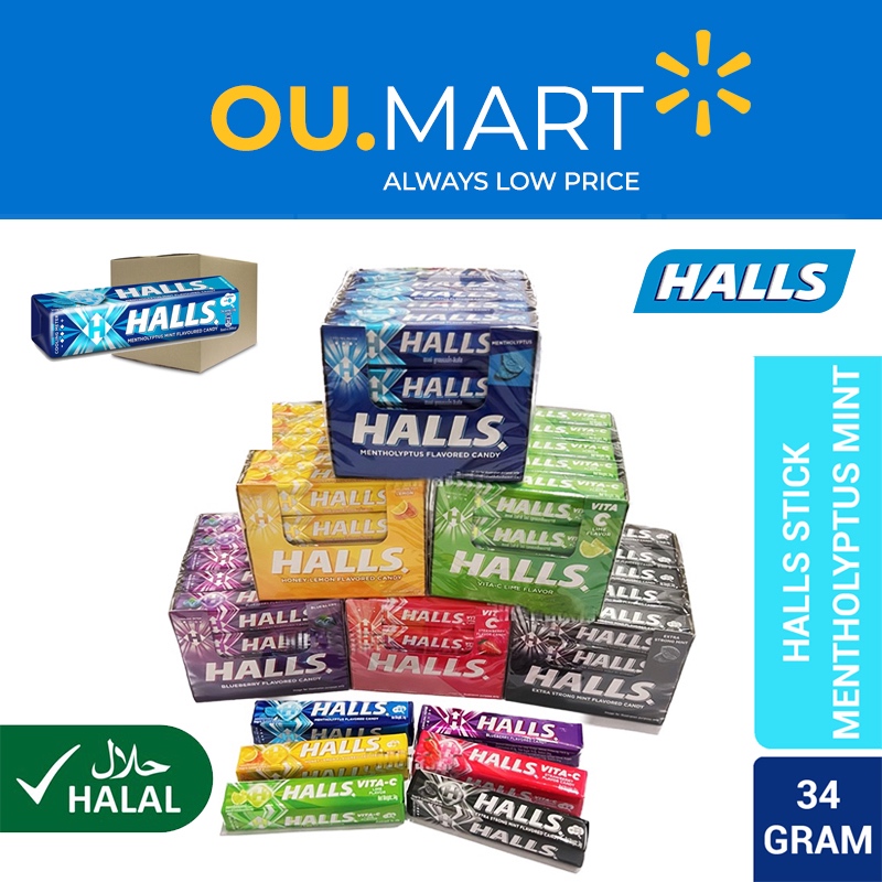 WHOLESALE Halls Stick Candy Mint (34g x 20 Stick) | Shopee Malaysia