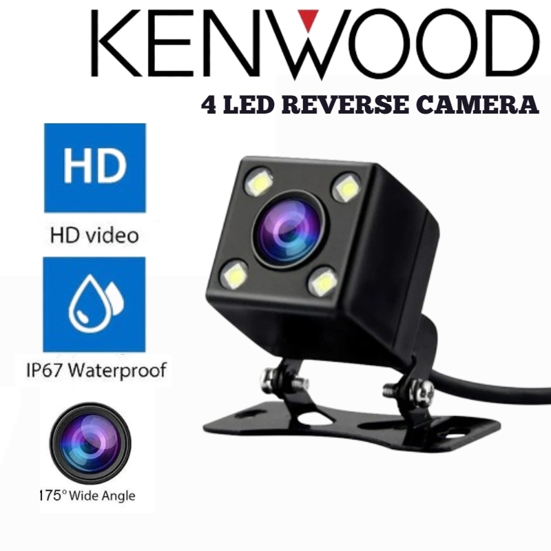 4 LED Reverse Camera Car Rear Cam Fisheye Night HD Vision High Quality ...