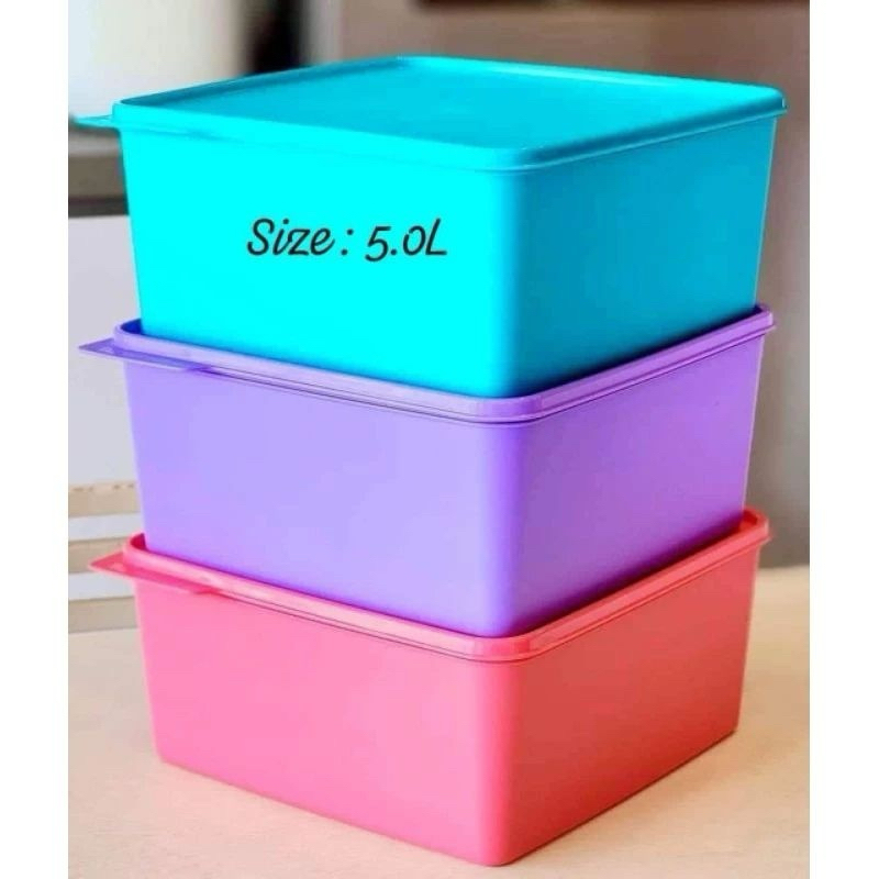 TUPPERWARE 5L COZY NEST/ SNACK N STACK | Shopee Malaysia