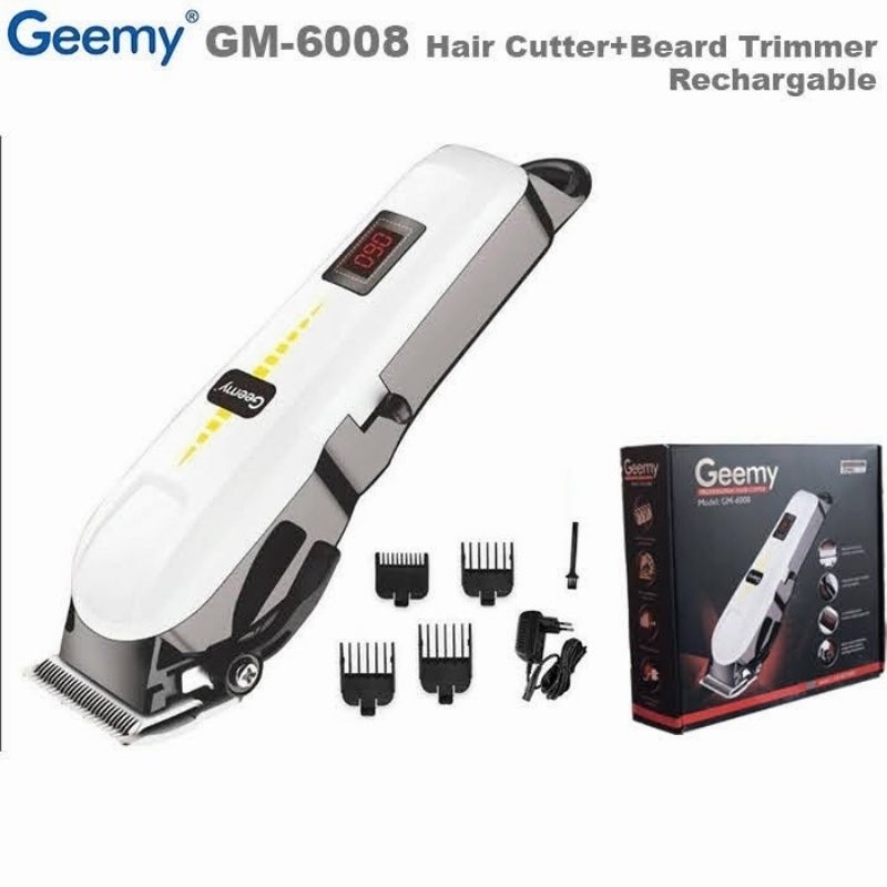 Geemy Hair Clipper Rechargeable Hair Trimmer Men Beard Cutting Machine ...