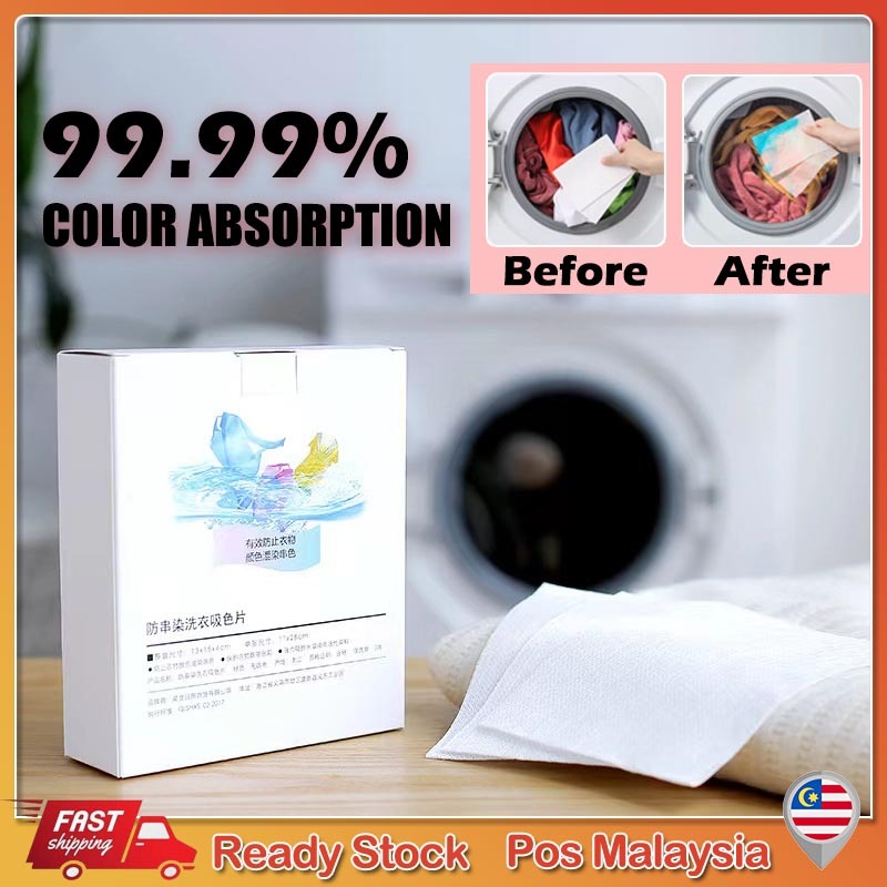 Anti Dye Paper Color Absorb Sheet Washing Machine Laundry Cloth Anti ...