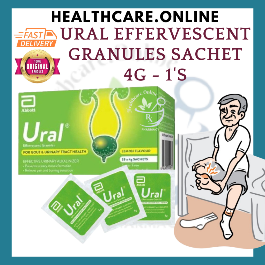 Ural Effervescent Granules Sachet 4g 1s Gout Lawas Kencing Kencing Kotor Shopee Malaysia