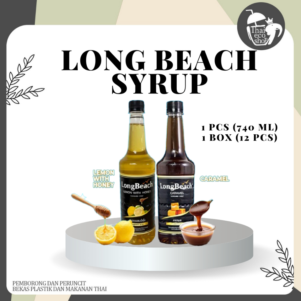 Caramel Syrup and Honey Lemon syrup Long Beach Syrup Classic Caramel ...
