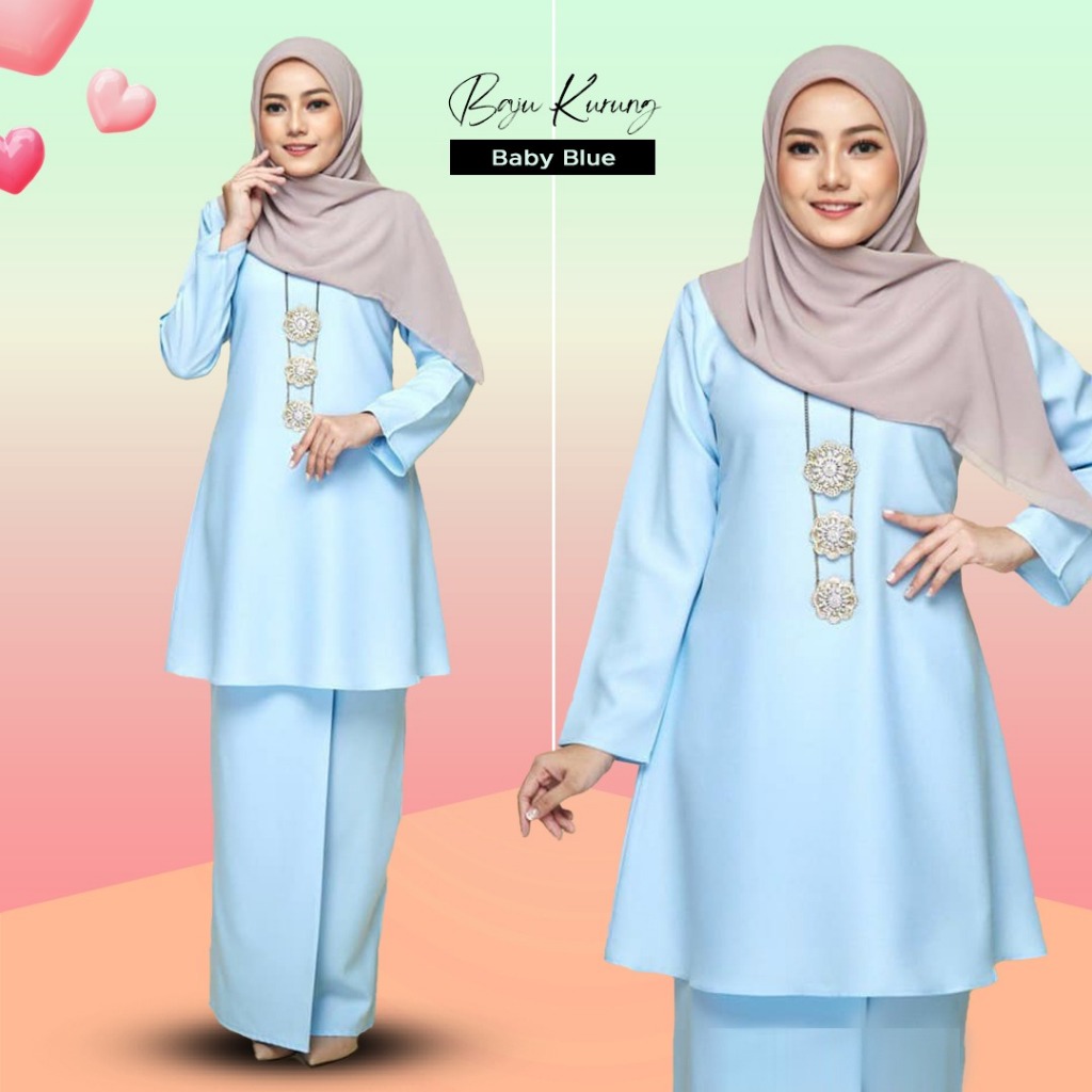 BAJU KURUNG RIAU PLUS SIZE BAJU KURUNG MURAH (S - 2XL) MUSLIMAH SUIT ...