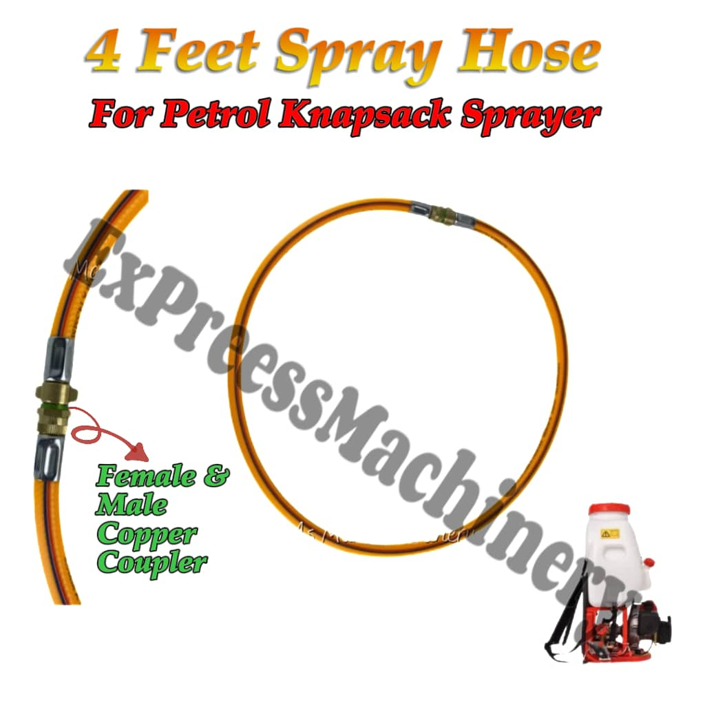 4 Feet Spray Hose For Petrol Knapsack Sprayer Pump Racun Gasoline Spare ...