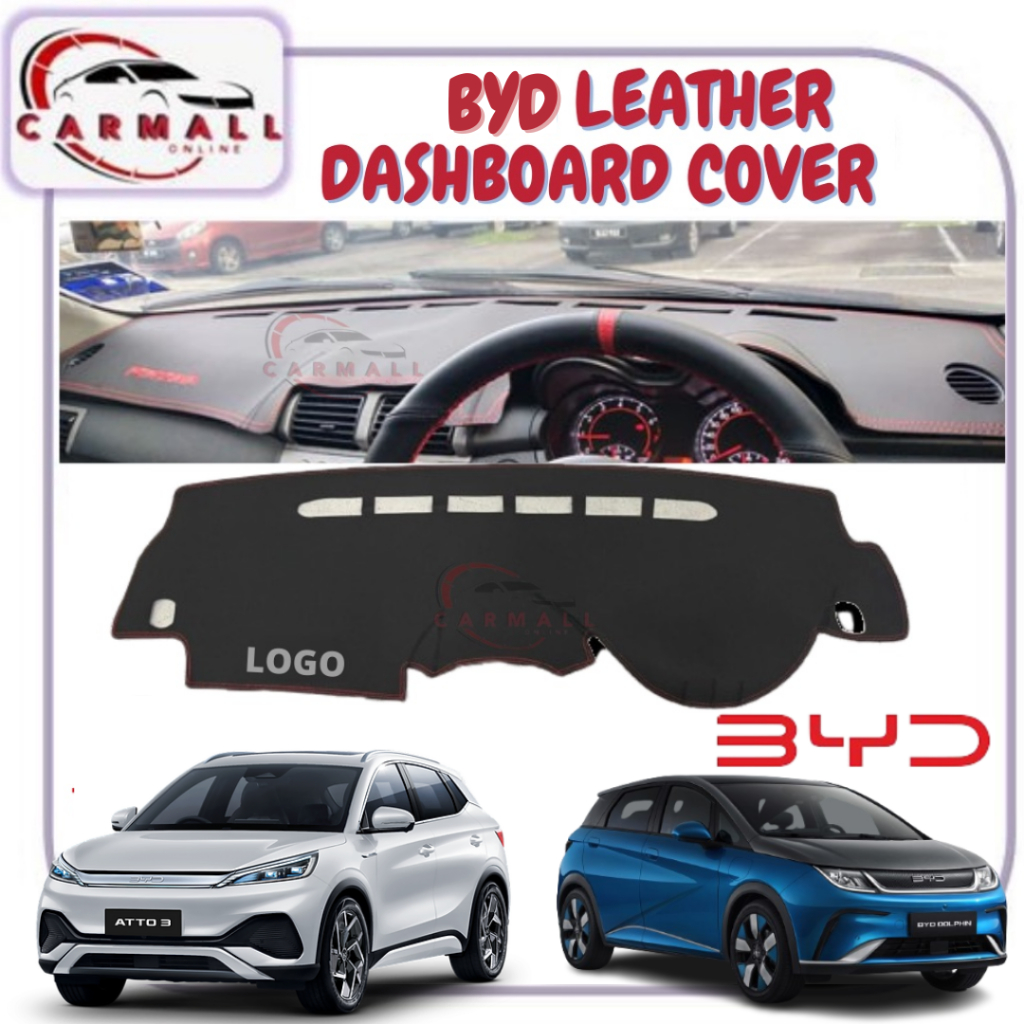 BYD Leather Dashboard Cover for BYD Atto 3 2022-2023 / BYD Dolphin 2024 ...
