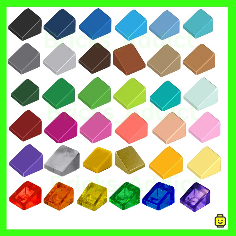 LEGO PARTS (NEW) (GENUINE) 54200 Slope 30 1x1x2/3 Assorted Colours ...