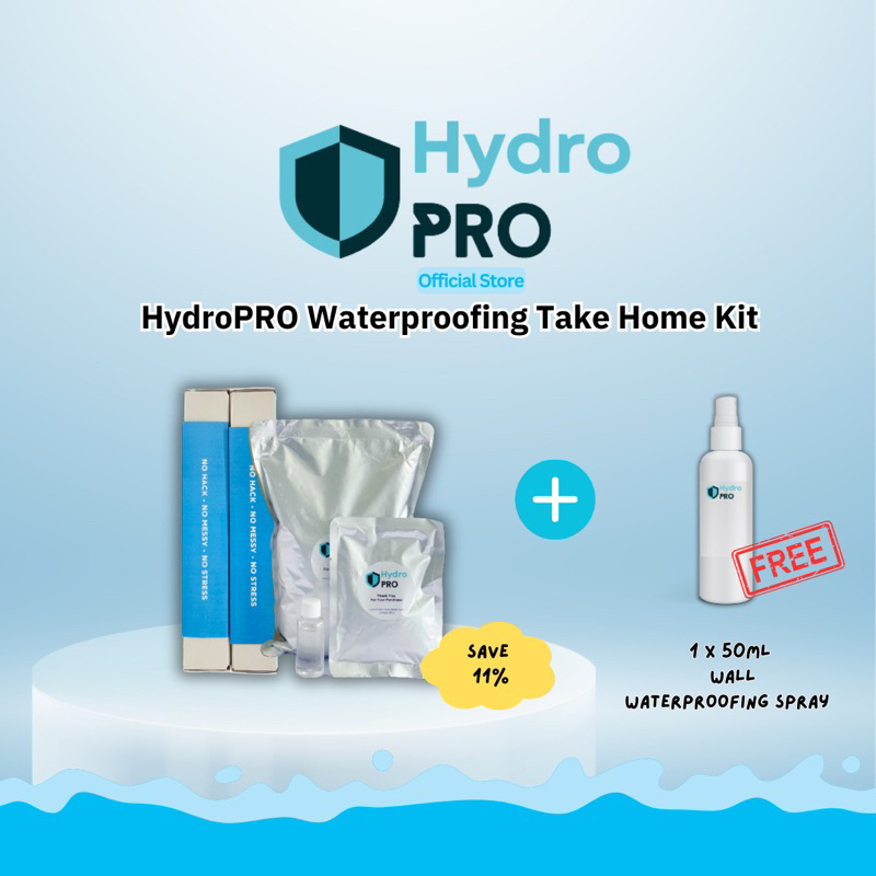 HydroPRO WATERPROOFING TAKE HOME KIT TWIN PACK Effective Affordable for ...