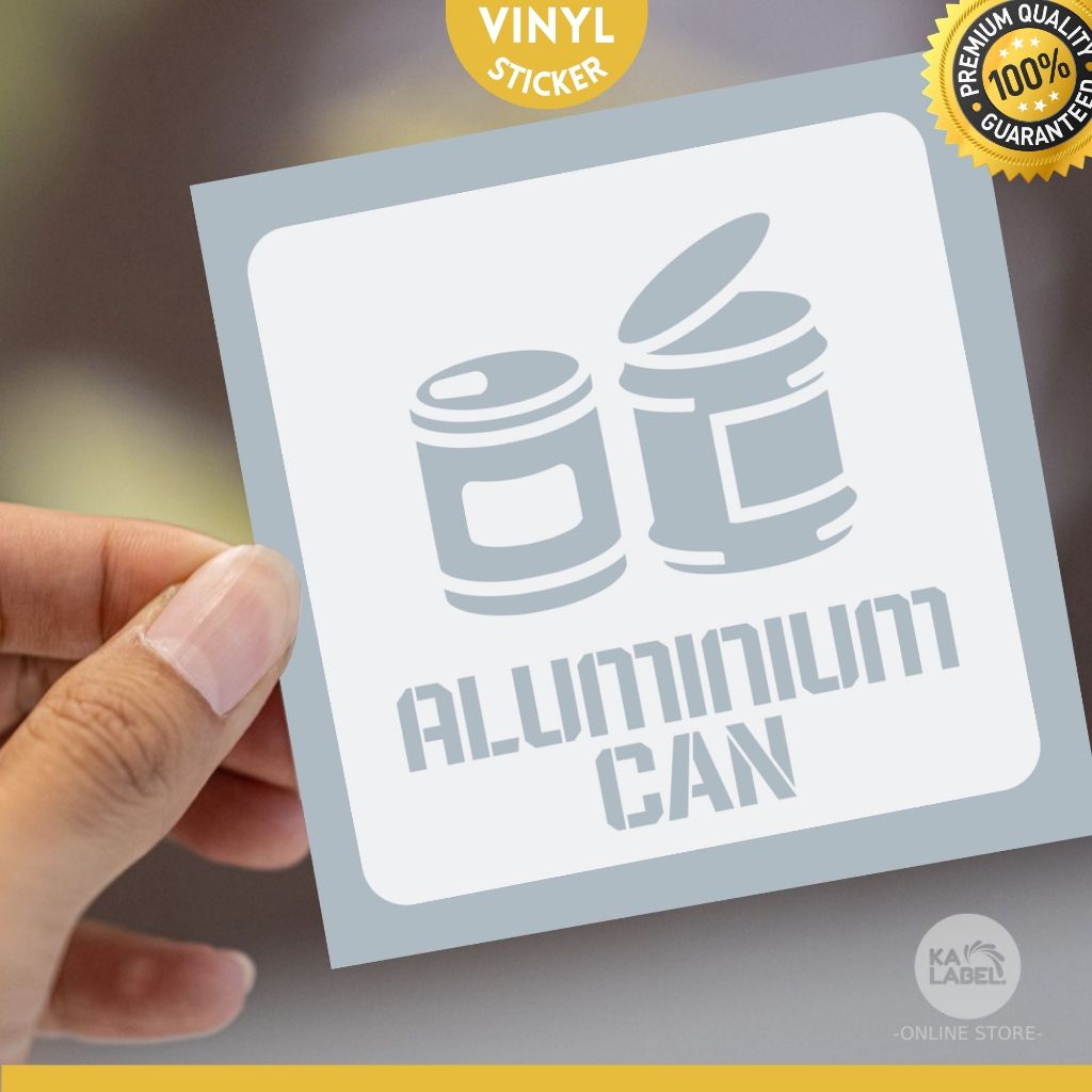 Aluminium Can - Vinyl Decal Sticker for Wheelie Bin / Dustbin / Recycle ...