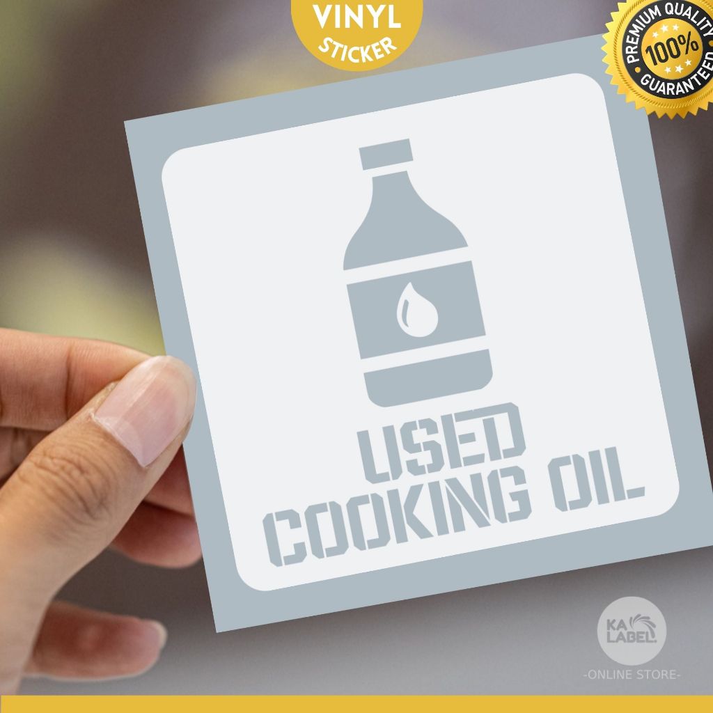 Used Cooking Oil - Vinyl Decal Sticker for Wheelie Bin / Dustbin ...