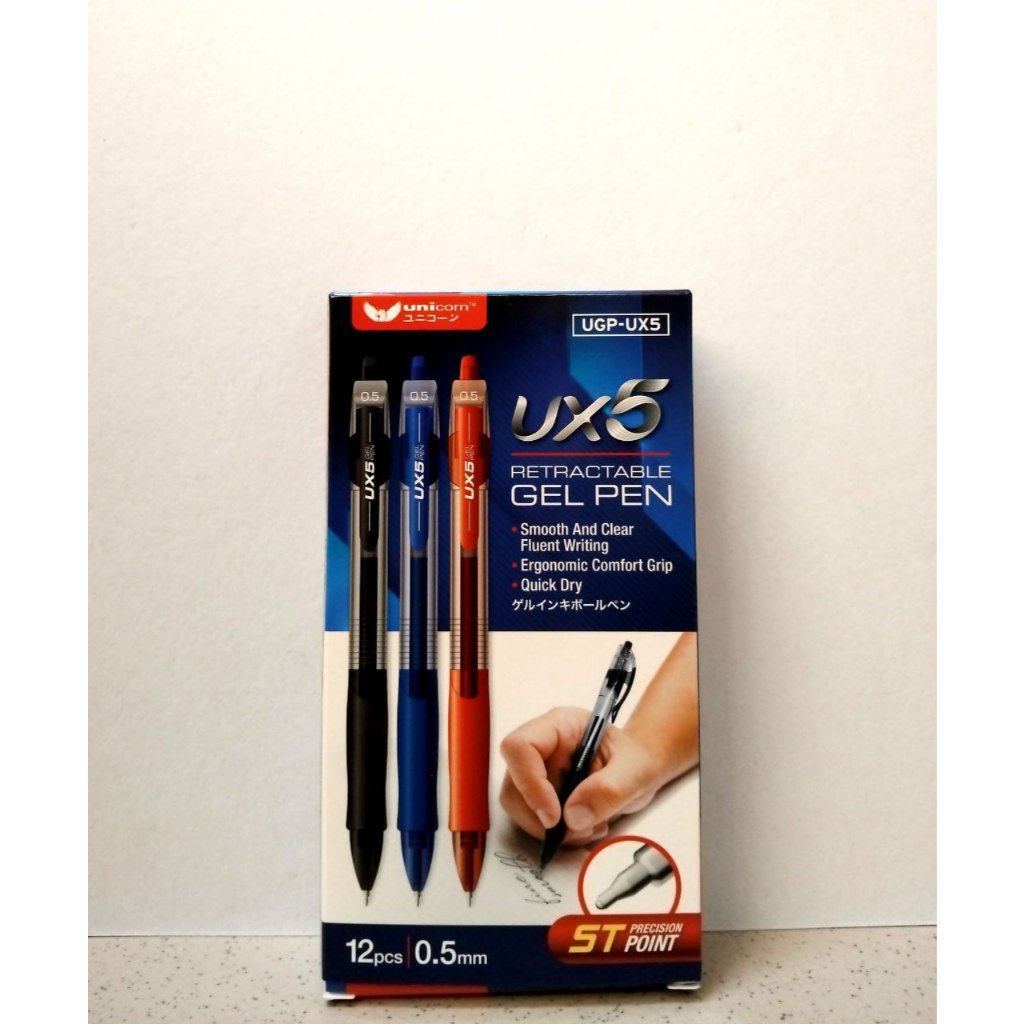 UNICORN RETRACTABLE GEL PEN UGP-UX5 0.5MM & 0.7MM | Shopee Malaysia