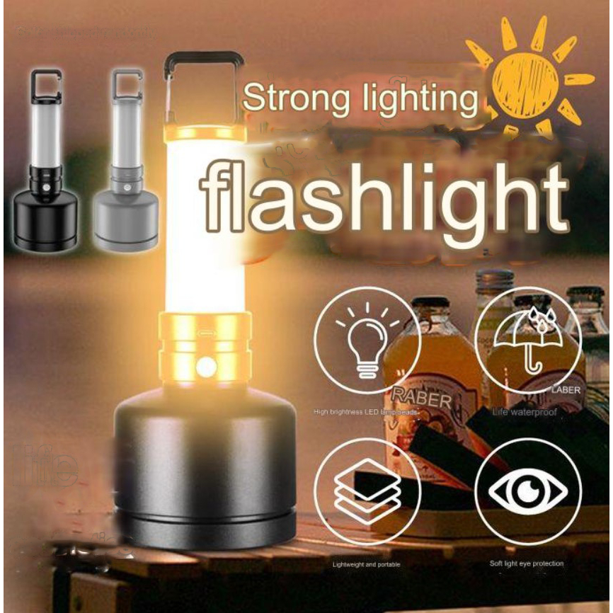 LED Searchlight Spotlight Big Beam LongRange Flashlight USB ...