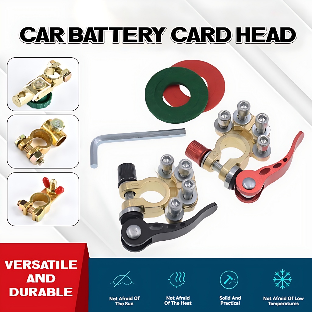 Pure Copper Battery Terminal Clamp Connectors Universal Copper Car ...