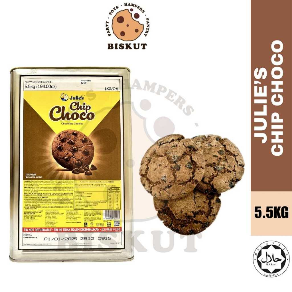 [BISKUT TIN]JULIES -Choco More/GoldenCracker/Fingerlemon/Peanut butter ...