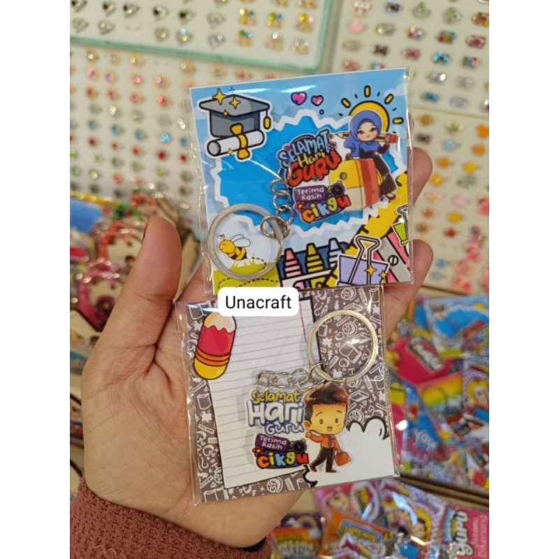 Ready Stock Keychain Hadiah Hari Guru / Cenderahati Tema Cikgu / Ayub ...
