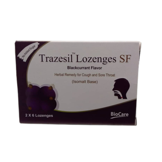 [FREE GIFT] Trazesil Herbal Cough Lozenges 12's | Blackcurrant flavour ...