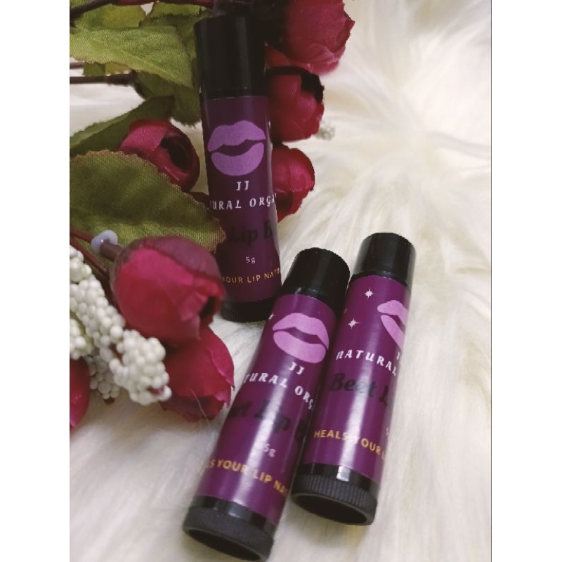 🌿JJ NATURAL ORGANIC Beet Lip Balm (5g)🌿 | Shopee Malaysia