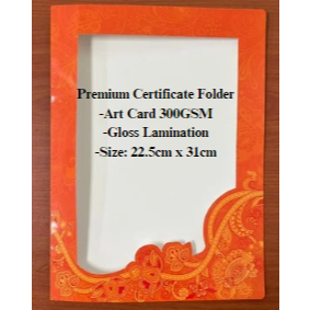 (READY STOCK) PREMIUM A4 CERTIFICATE FOLDER / A4 SIJIL FOLDER ...