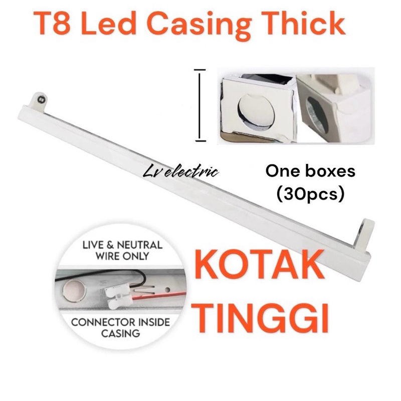 Thick/High Body Led Casing 4ft Led Casing Fitting for LED T8 Tubes x ...