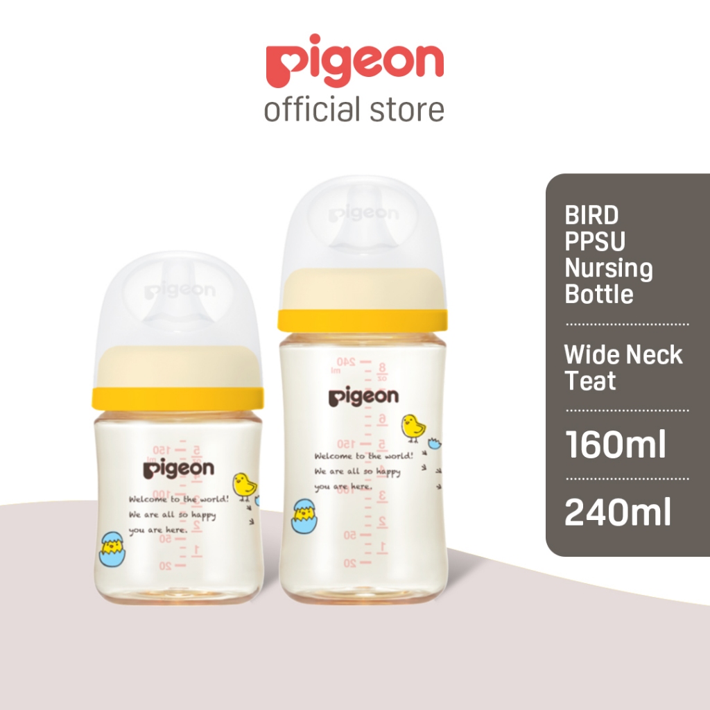 Pigeon SofTouch™ Wide Neck PPSU Nursing Bottle, Bird | Shopee Malaysia