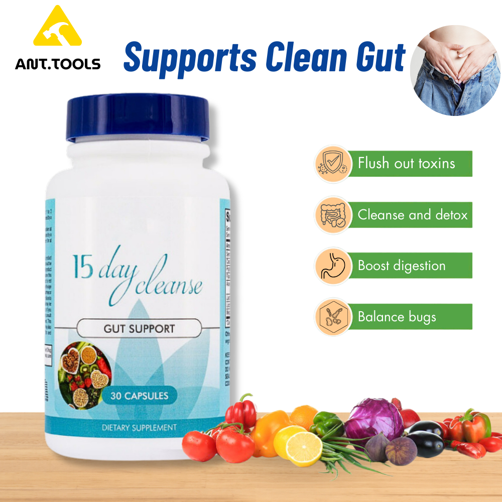 30 Detox Capsules for 15 days supporting intestinal and colon cleansing ...