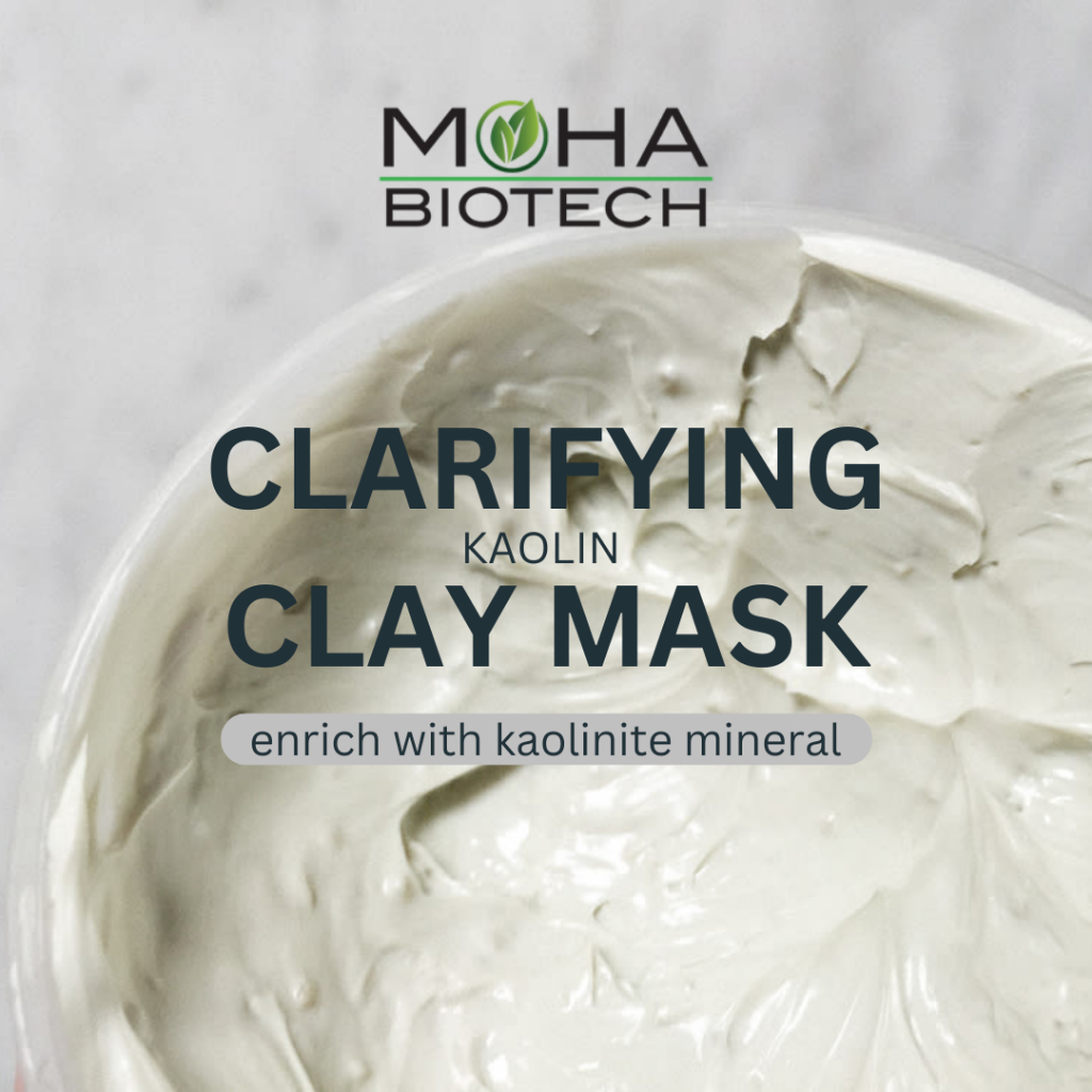 (OEM) Clarifying Clay Mask - Kaolin Clay Clear oil & acne for smoother ...