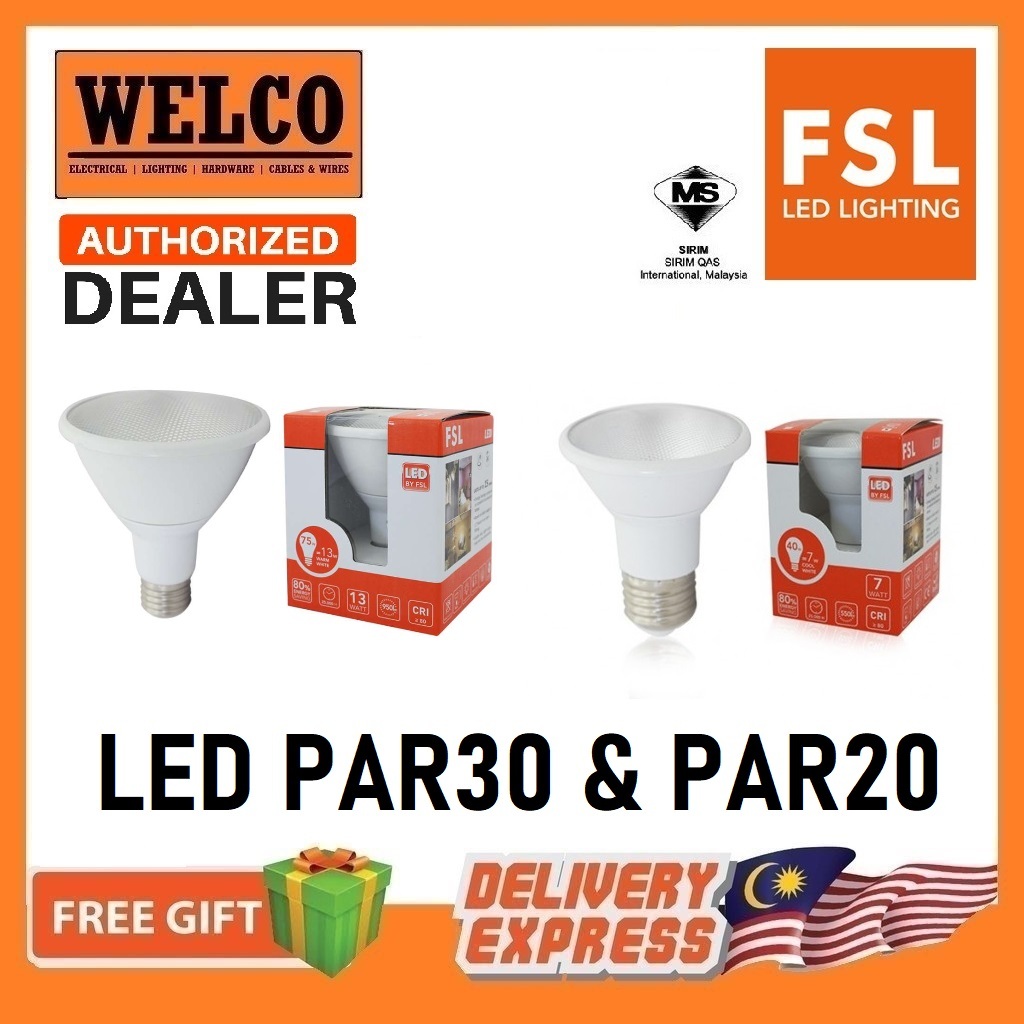 FSL LED PAR30 13W & PAR20 7W LAMP BULB | Shopee Malaysia
