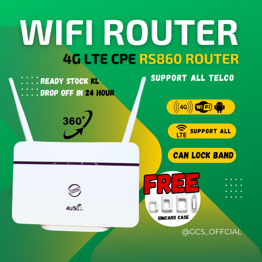 Ready Stock Penghala RS860 WiFi Router Kunci Jalur Modem Rumah Router ...