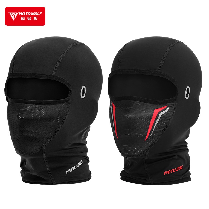 Motowolf Balaclava Motorcycle Face Mask Ice Silk Biker Helmet For Men ...