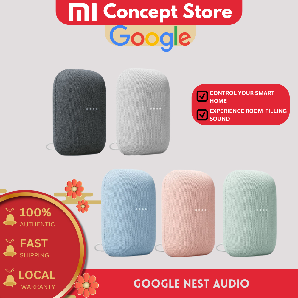 Google Nest Audio (Amazing sound. At your command.) | Shopee Malaysia