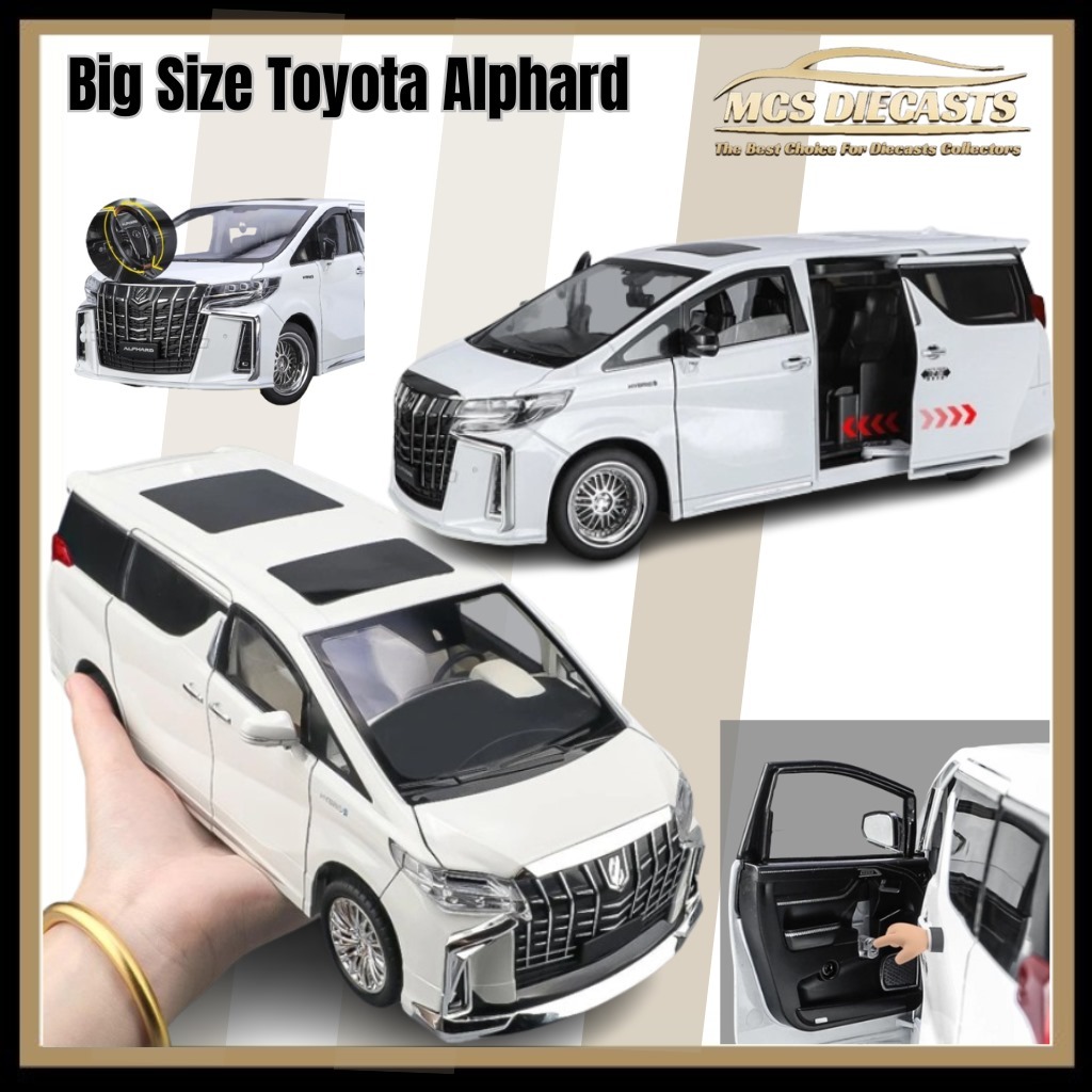BIG SIZE 1:18 Toyota Alphard Alloy Car Model Diecast Vehicle Toyota ...
