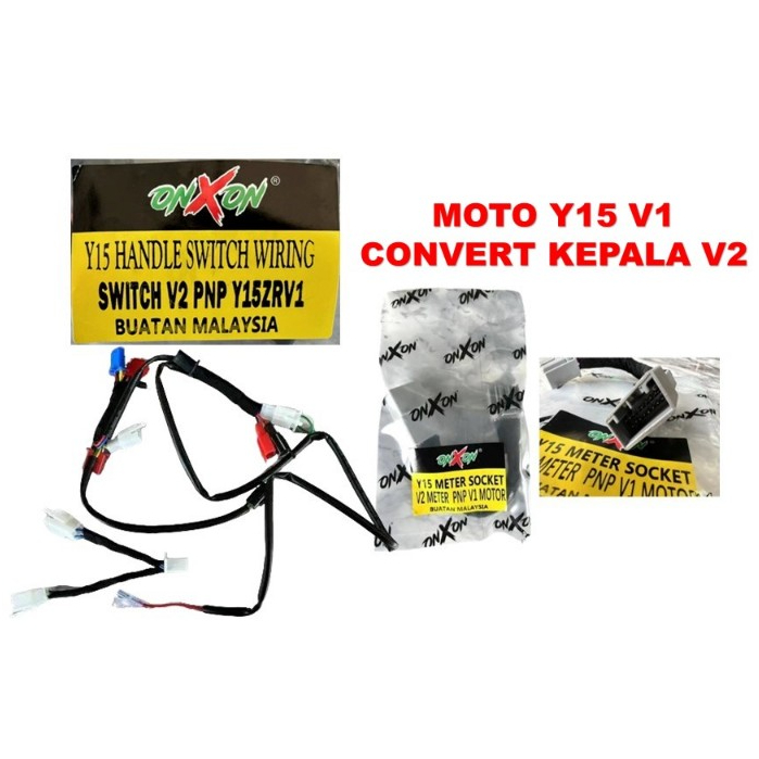 ONXON HANDLE SWITCH WIRE CONVERT Y15 V1 Y15 V2 SOCKET METER SPEEDO ...