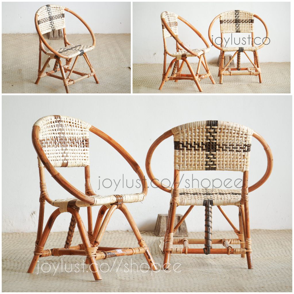 Chair rattan Kerusi rotan kanak kids | Shopee Malaysia